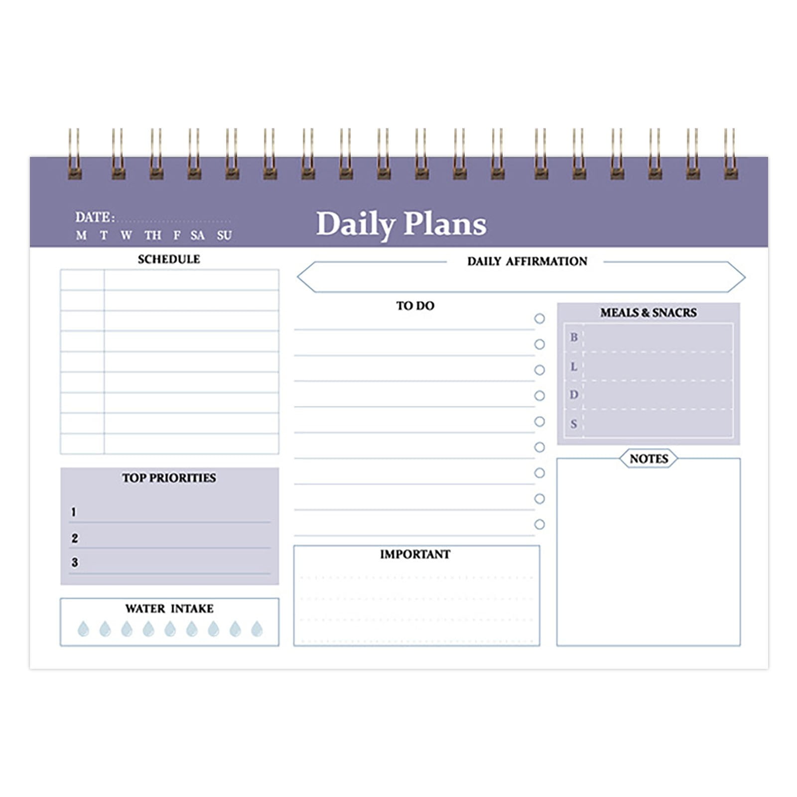 HengDidi Trainee Study Planner & Daily Schedule Notebook - Durable High ...