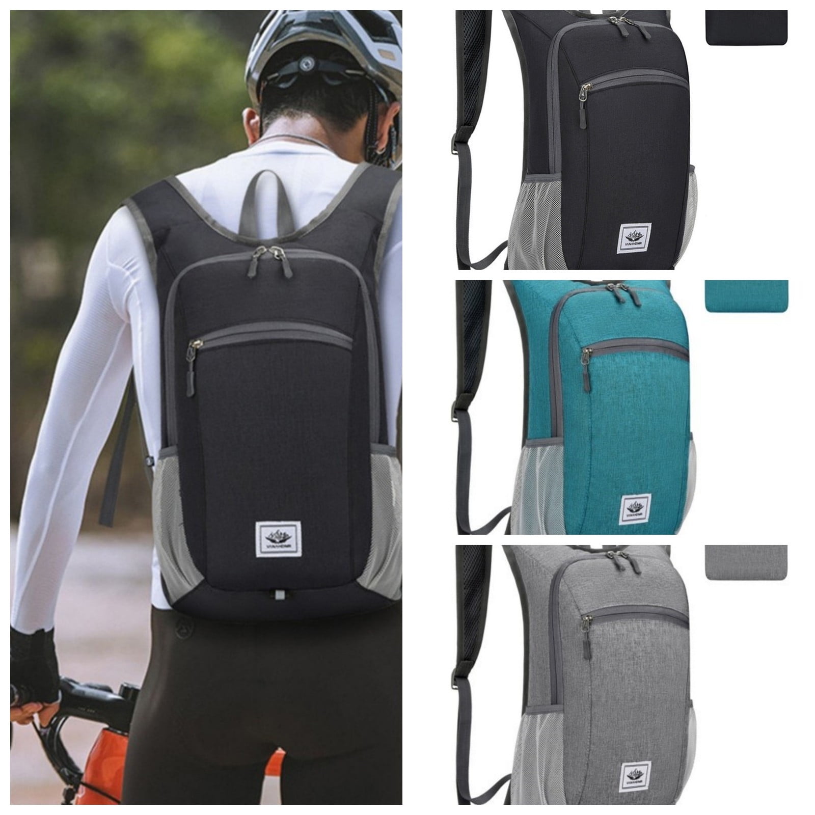 HengDidi Ultra-Lightweight Foldable 16L Backpack for Cycling, Hiking ...