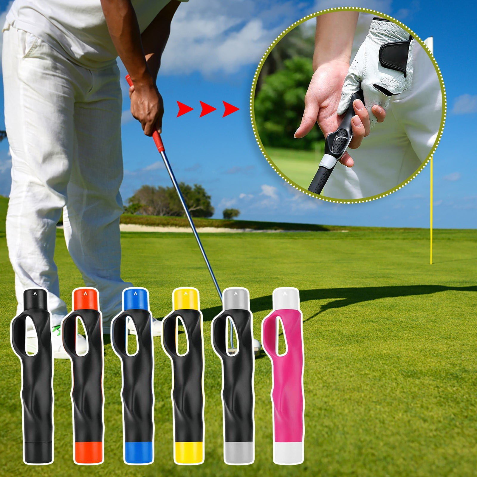 HengDidi Universal Golf Grip Trainer for Beginners - Ergonomic Swing ...