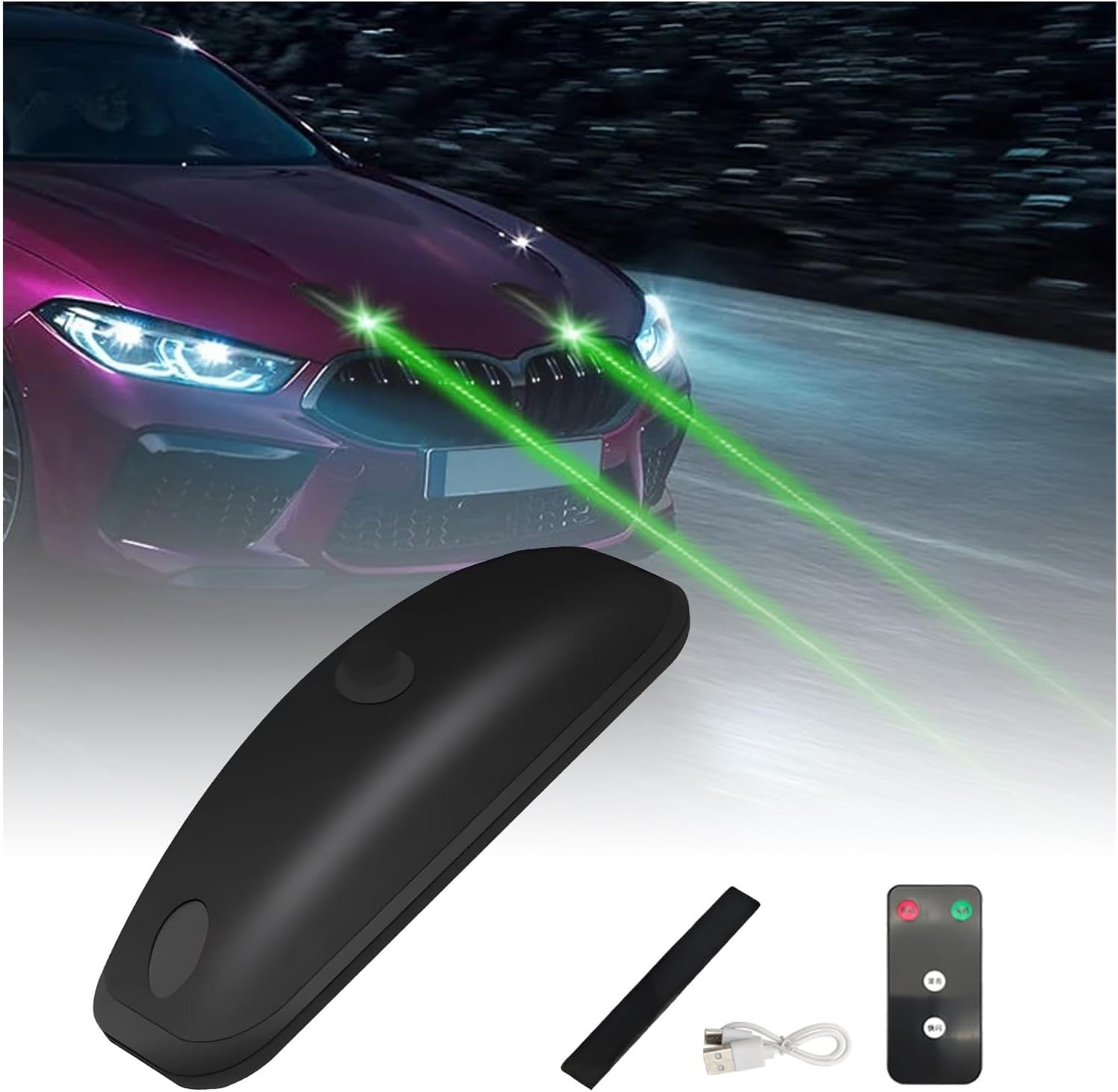 HengDidi Vehicle Laser Anti-Collision Warning Light System - Remote ...
