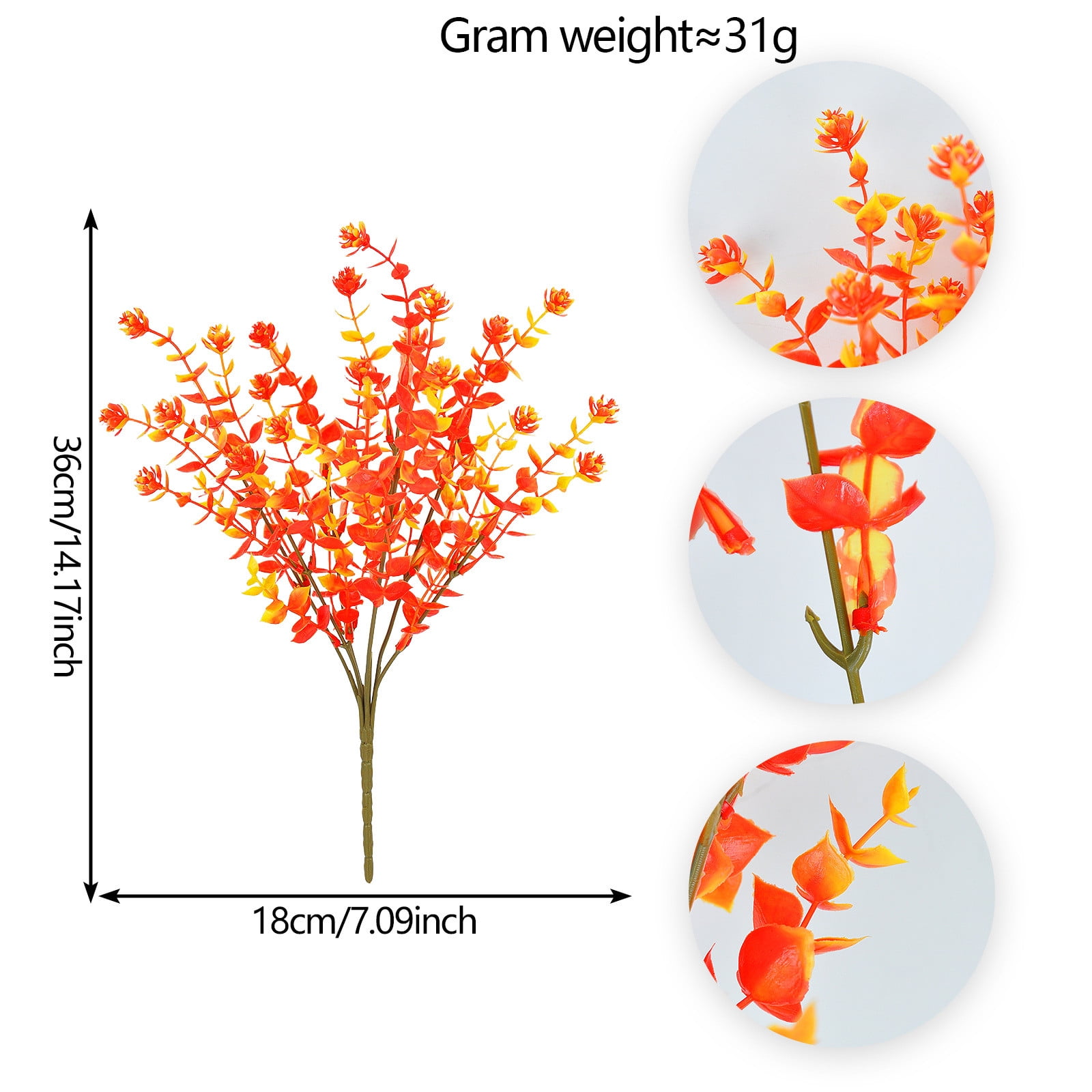HengDidi Vibrant Artificial Flowers Set for Fall Decoration - Realistic ...