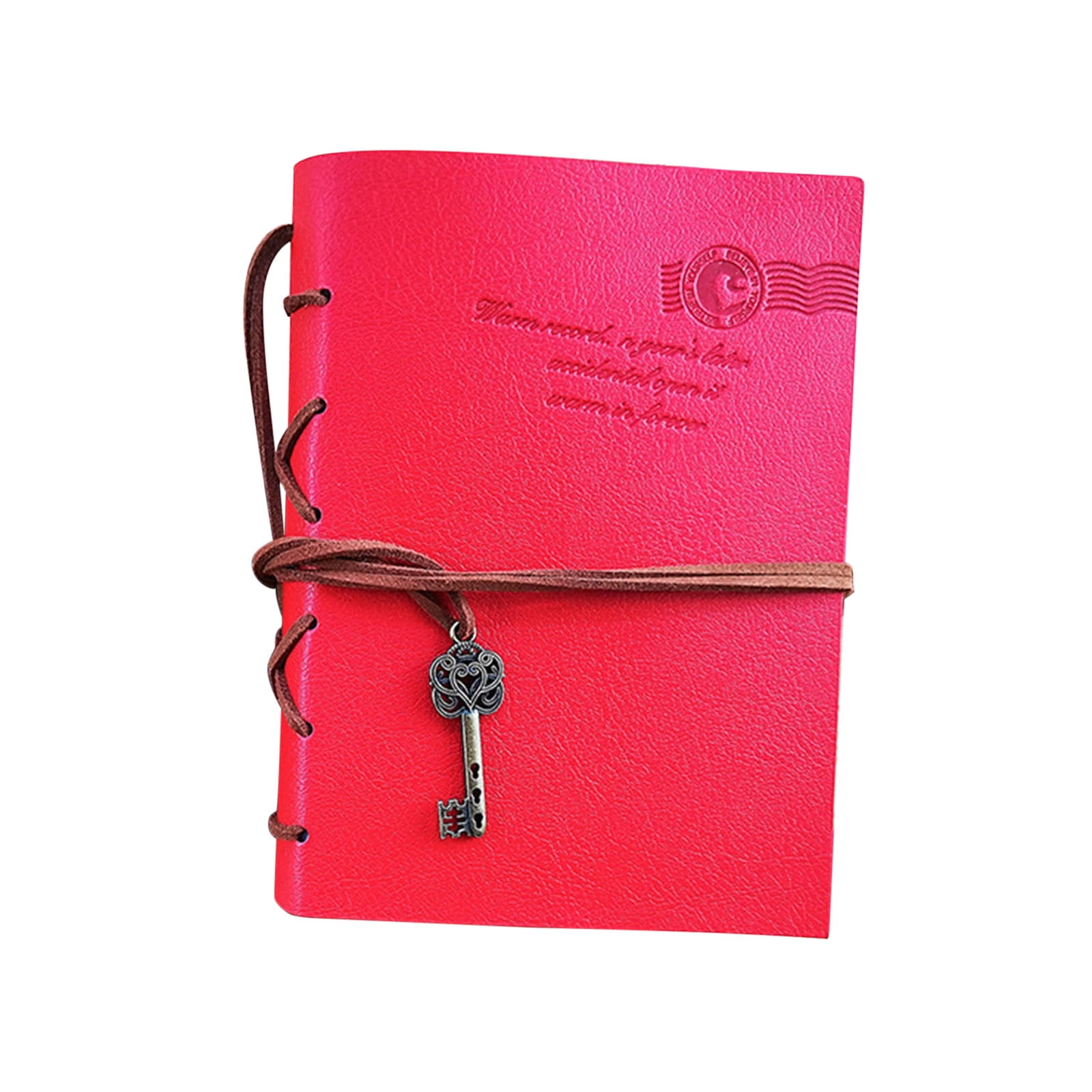 HengDidi Vintage Leather Journal Notebook - Retro Key String Design, PU ...