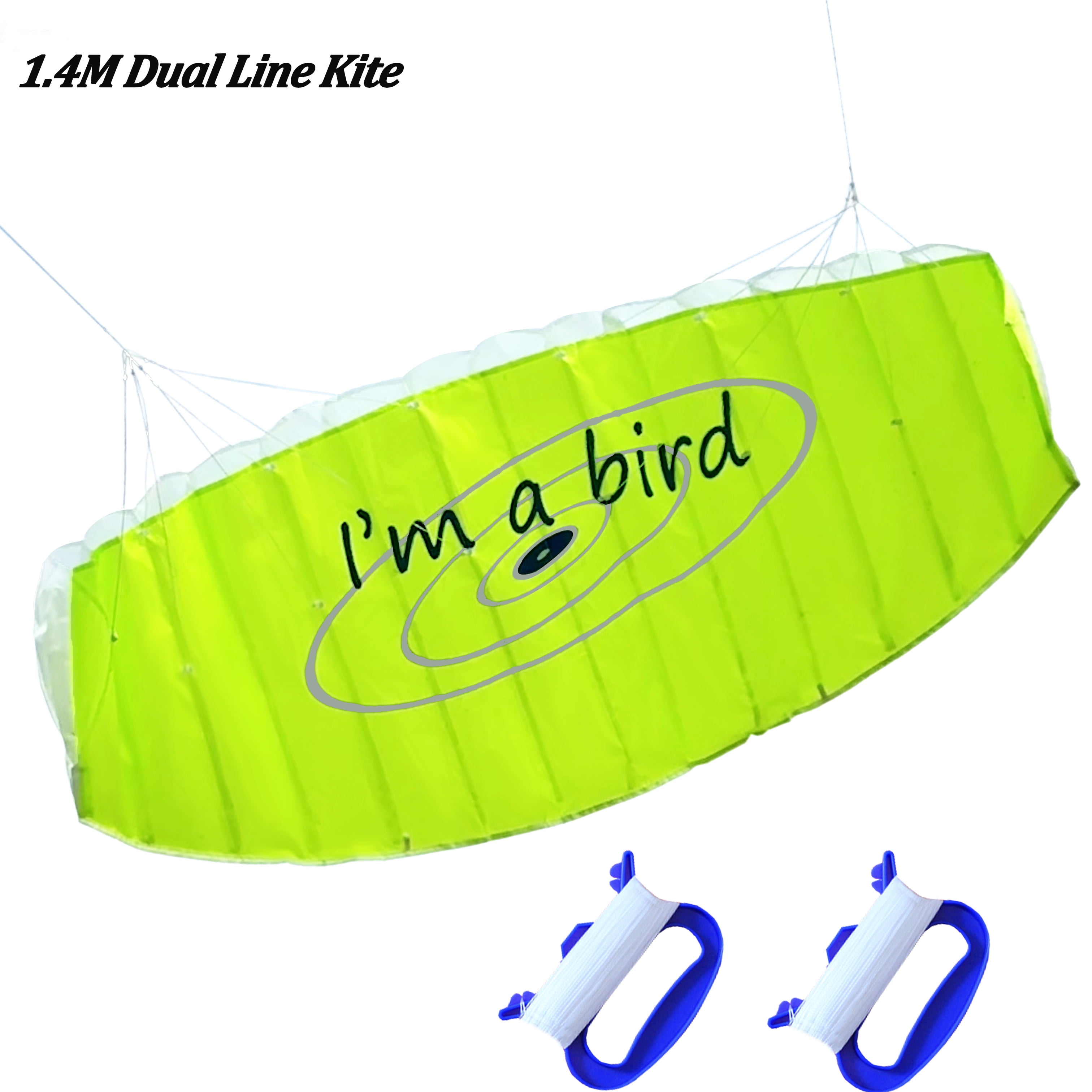 Hengda Kite 55inch Dual Line Stunt Parafoil Kite f Nylon Easy to Fly ...