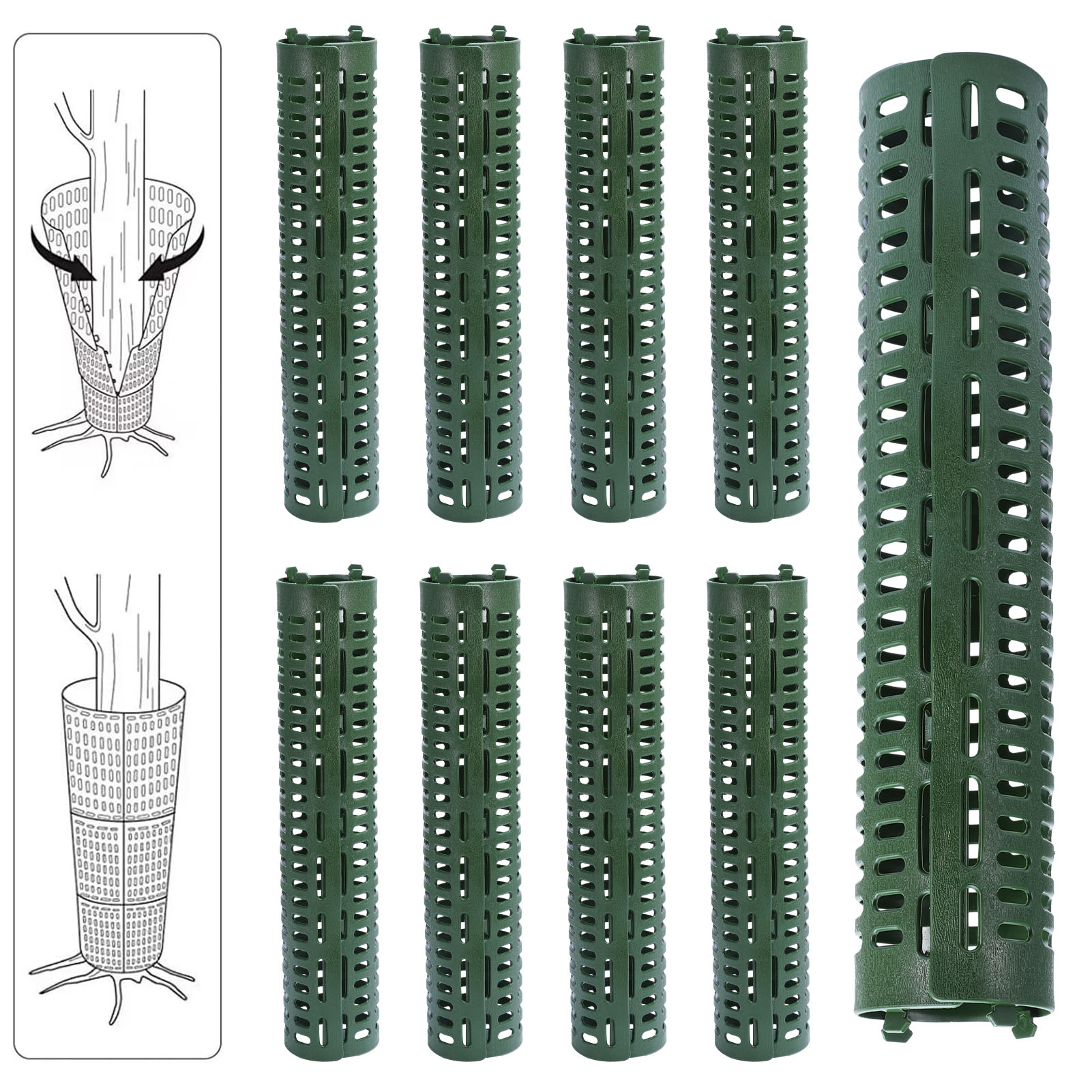 Master Mark TreeMaster 62524-5 Spiral Tree Protector, plastic tree ...
