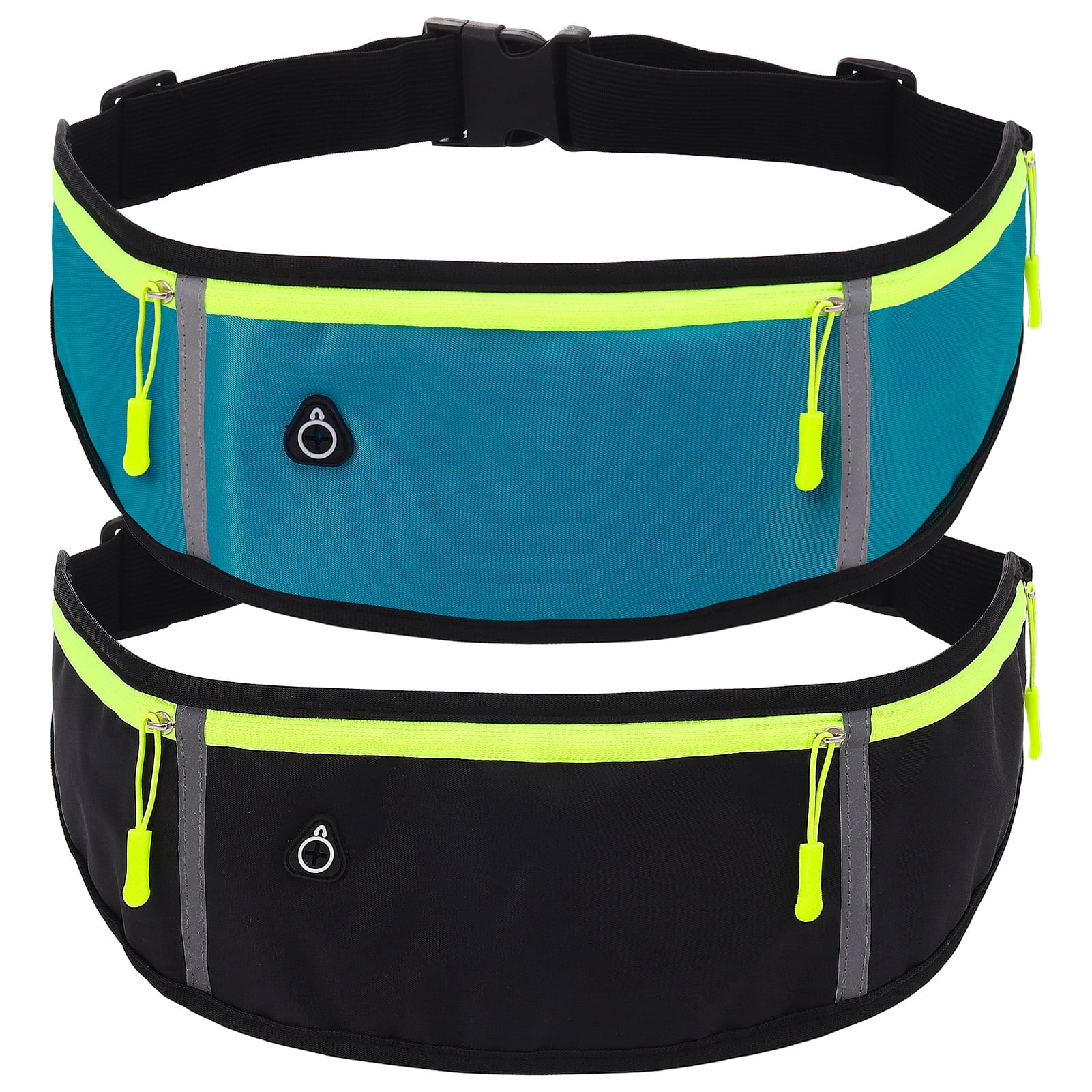Hengguang 2 Pack Running Belts for Men Women, Slim Sports Waist Belt ...