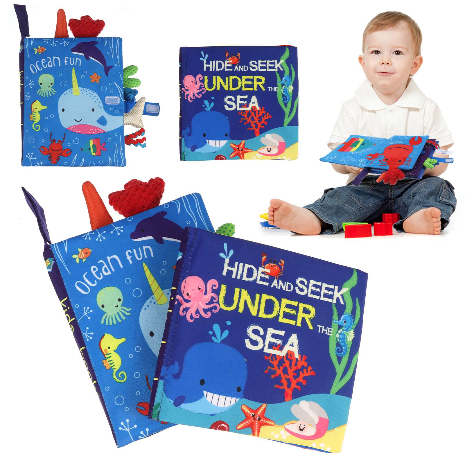 Big Top Animal Trains Soft Book - Childrens Books by Manhattan Toy Co ...