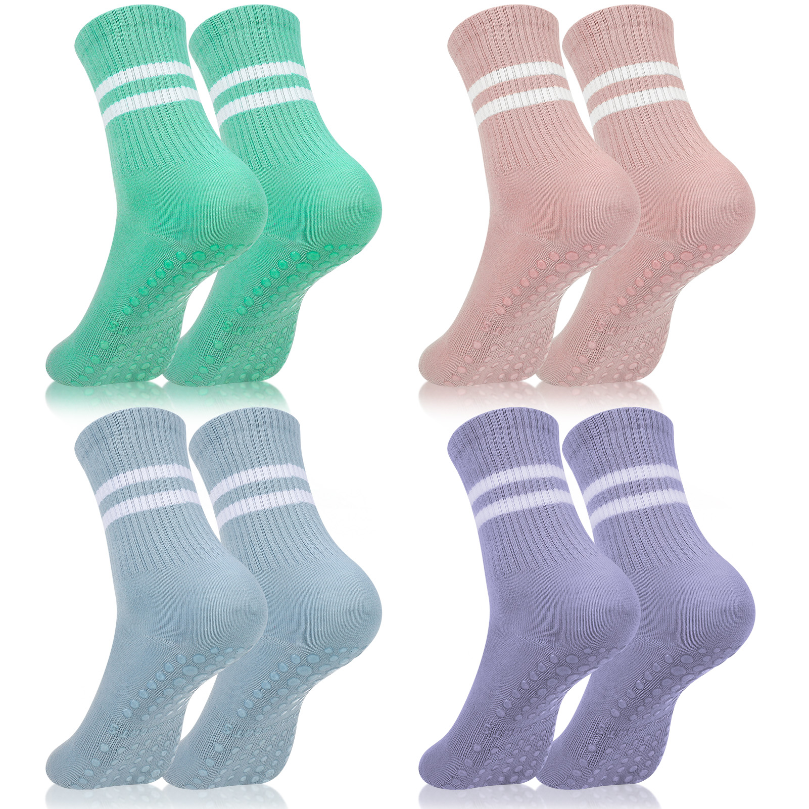 Lotus Non-Slip Yoga Socks sweat absorbing and textured for maximum ...