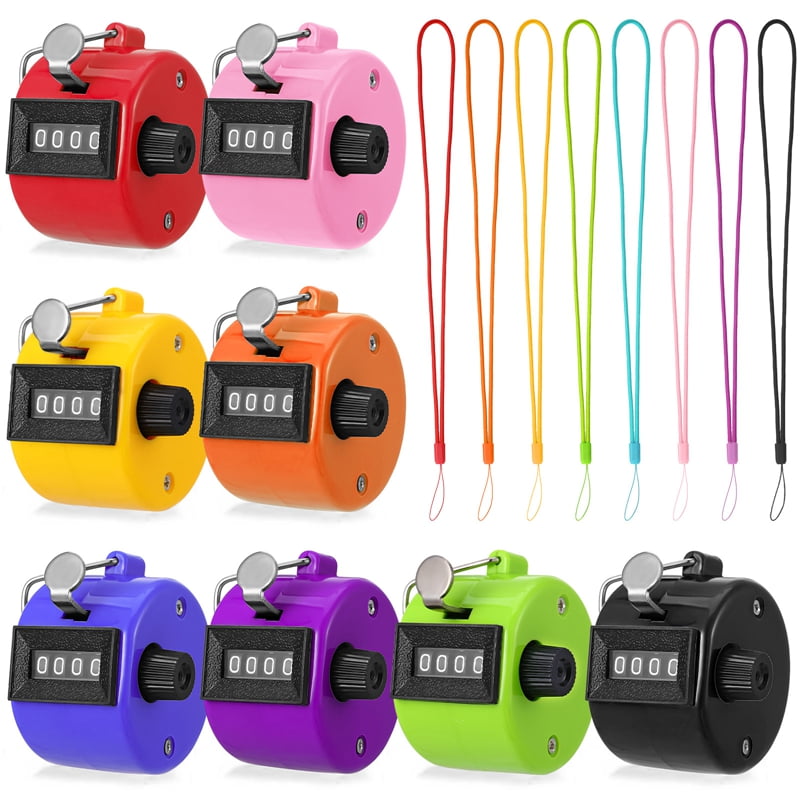Hengguang 8 Pack Clicker Counter, Mechanical Hand Tally Counter Clicker ...