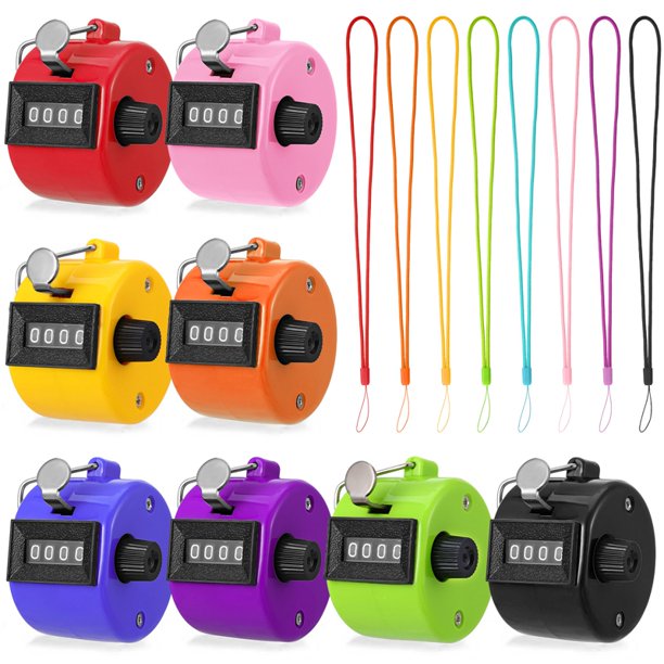 Hengguang 8 Pack Clicker Counter, Mechanical Hand Tally Counter Clicker ...