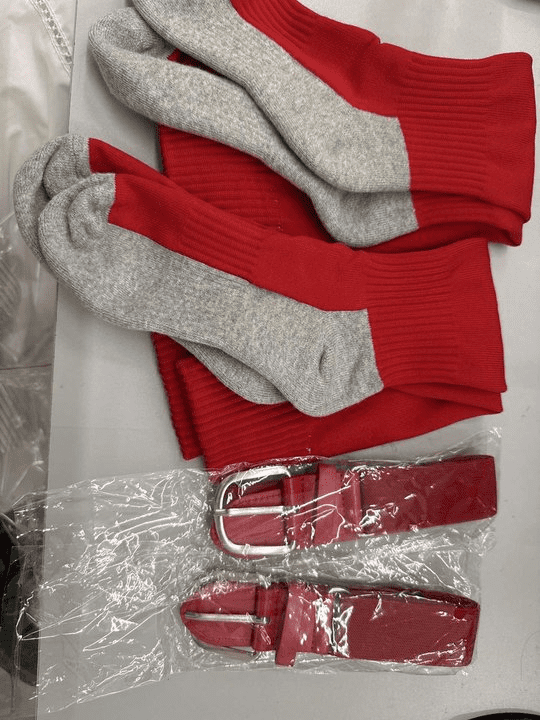 Hengguang Youth Baseball Socks & Belt Combo Set -2 Pack Elastic Waist ...