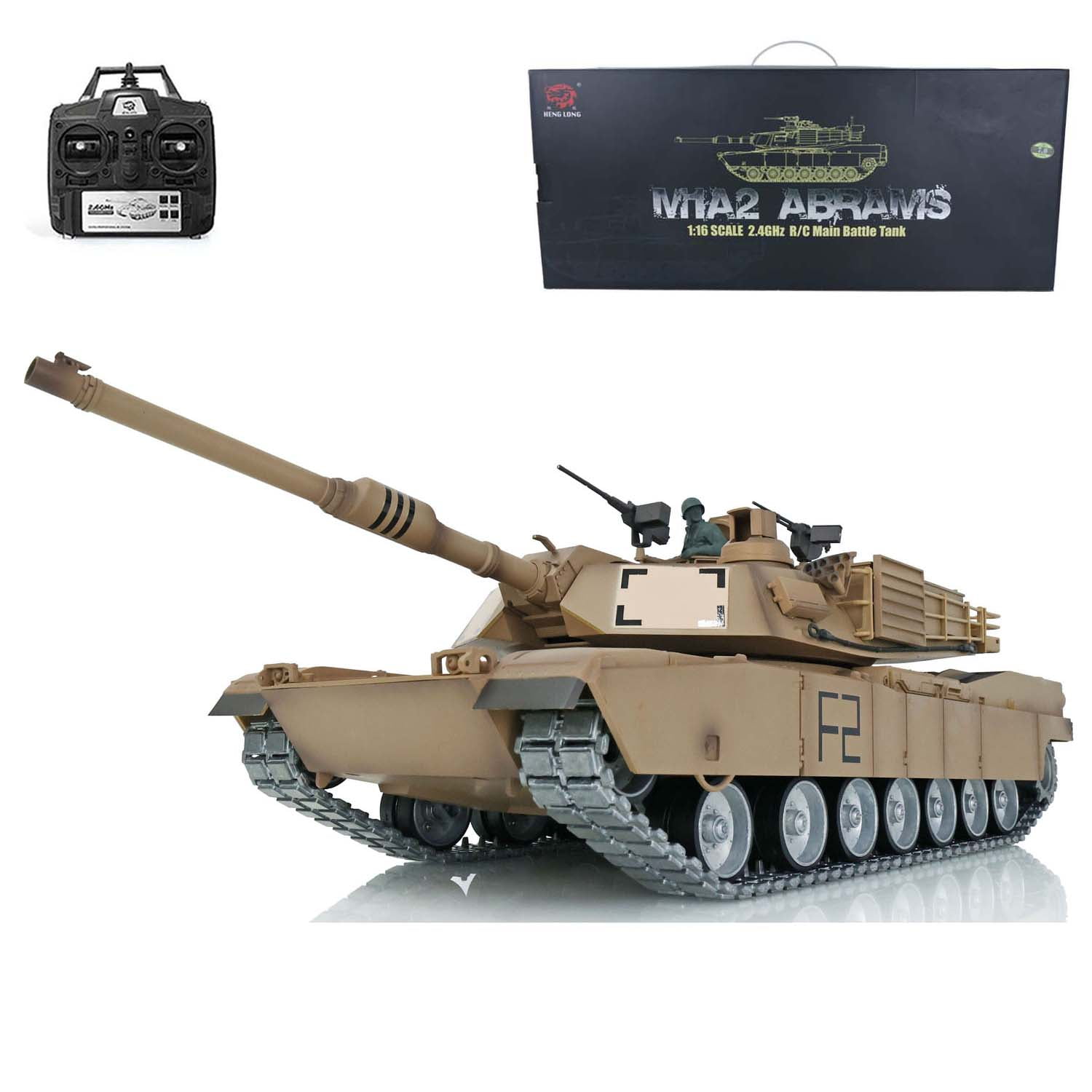 Henglong 1/16 Scale 7.0 Customize Abrams RC Tank 3918 360° Turret ...