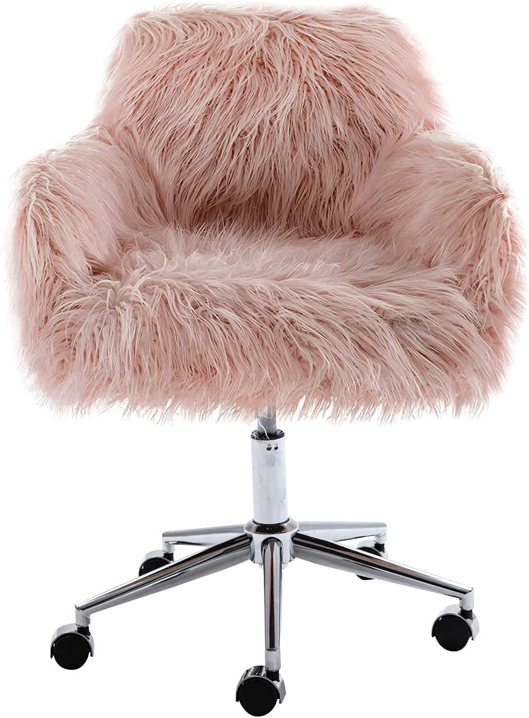 Hengming Modern Home Office Chair Girls Makeup Dressing Chair Pink ...