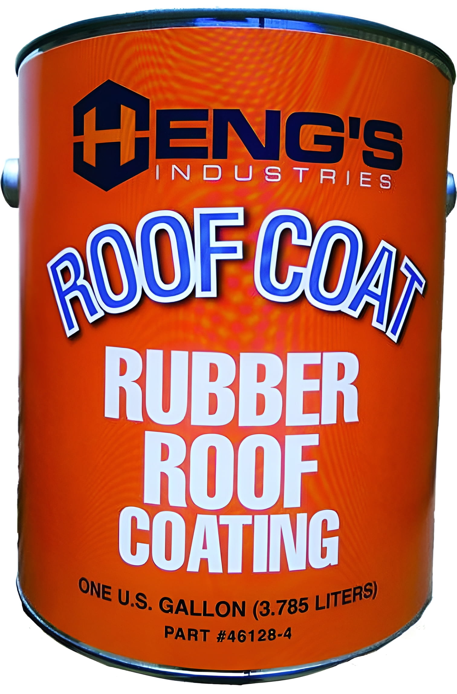 Hengs 46128-4 Protect-All Rubberized 128 oz. Fibered EPDM Rubber White ...