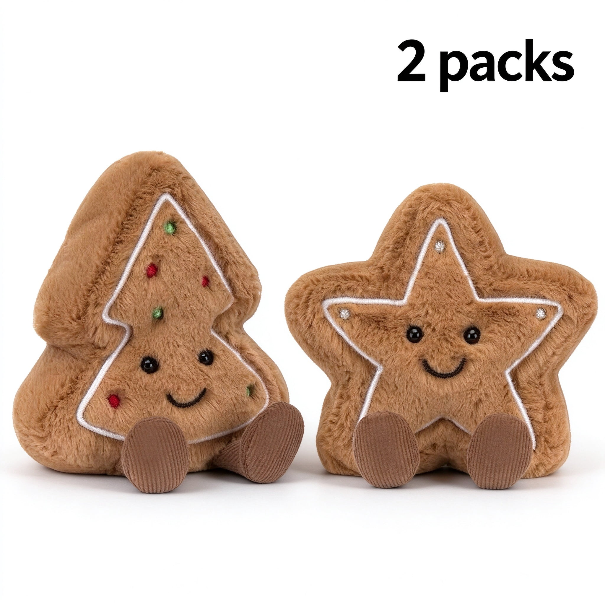 Hengshan Plush Toys 2 Pack, Cute Stuffed Animal Plush Dolls Set, Soft ...