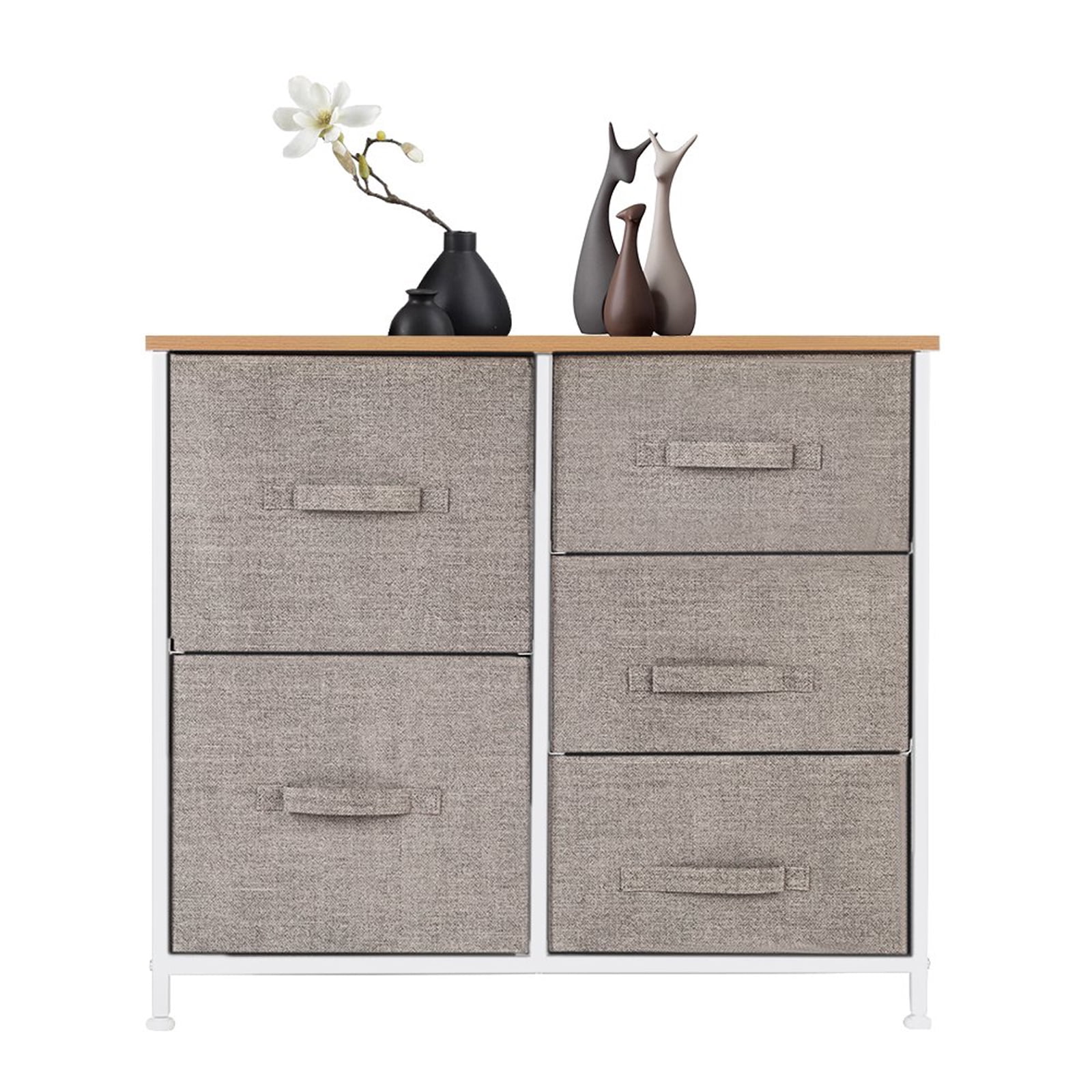 Hengu 3 Tier 5-Drawer Dresser, Baby Organizer and Storage Drawers for ...