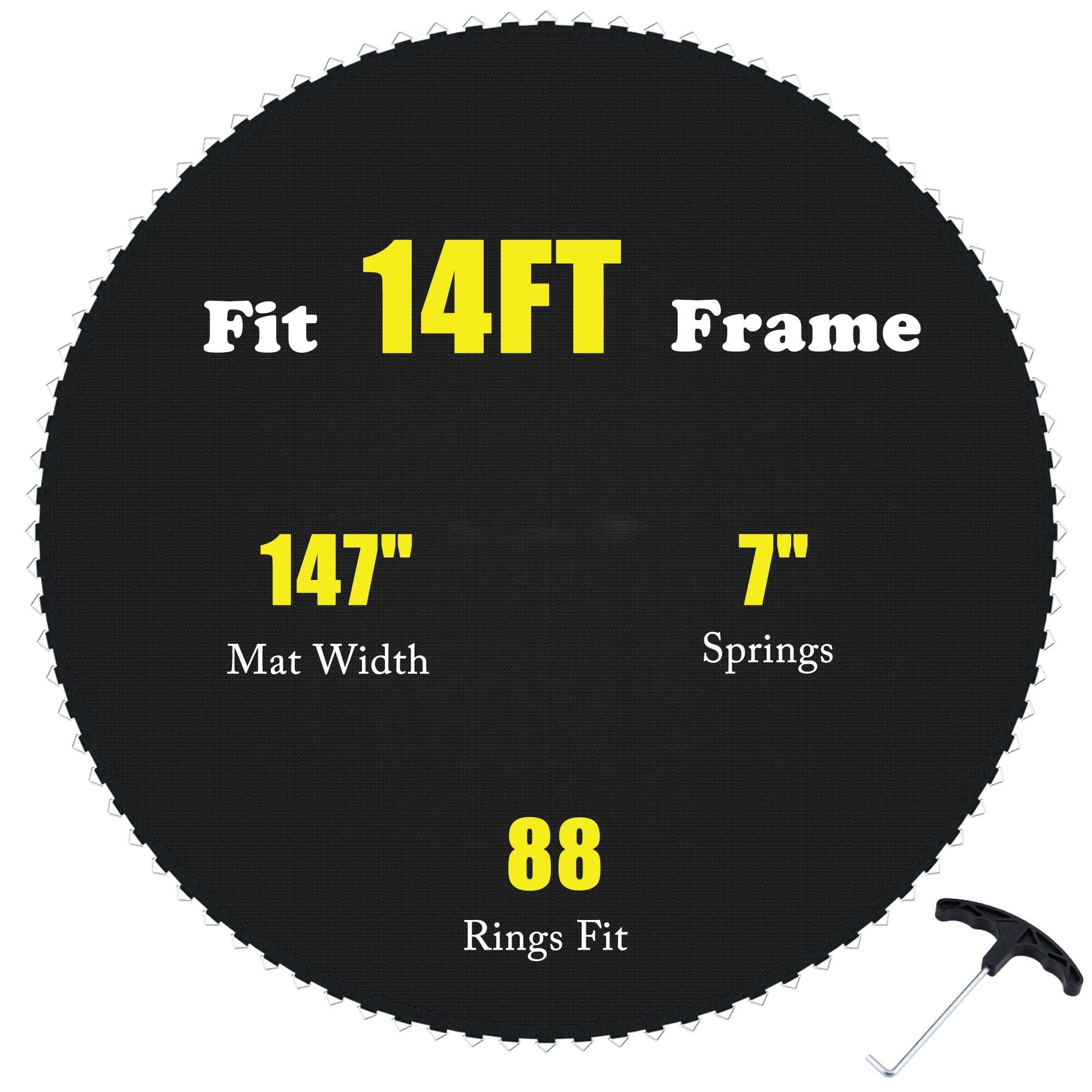 Customer reviews for Hengu Trampoline Replacement Mat, Fits 14 ft Round ...