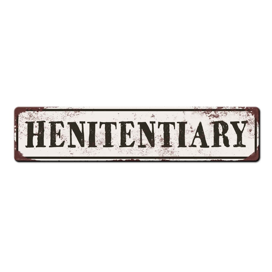 Henitentiary Funny Chicken Coop Sign Backyard Chicken Gift Cute Chicken ...