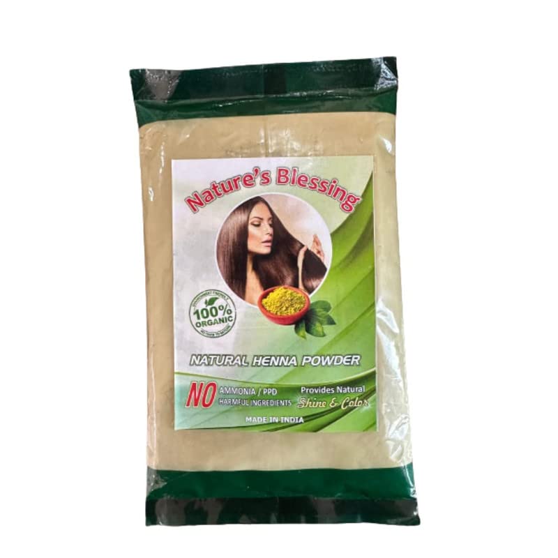 Henna Powder Organic for Hair Colour Natures Blessing Henna Organic ...