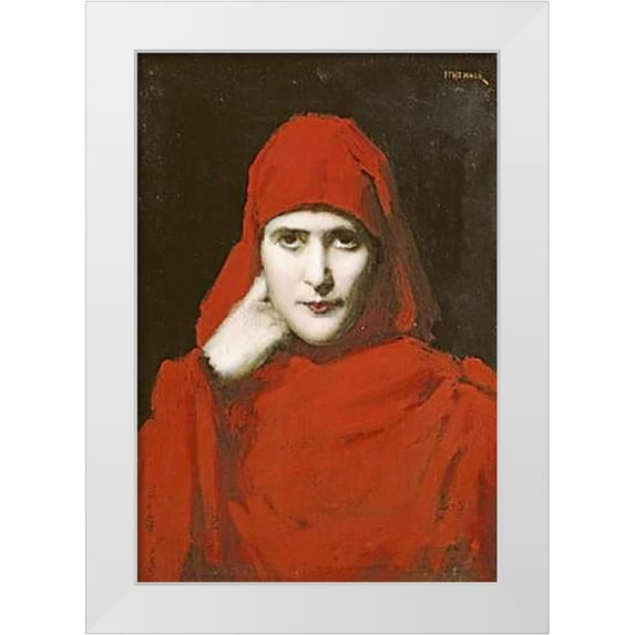 Henner, Jean Jacques 11x14 White Modern Wood Framed Museum Art Print ...