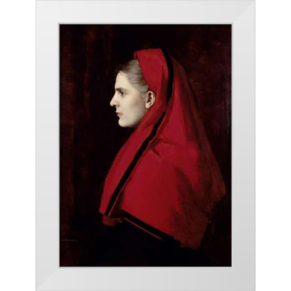 Henner, Jean Jacques 11x14 White Modern Wood Framed Museum Art Print ...