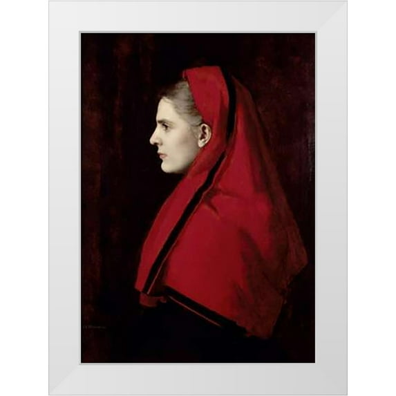 Henner, Jean Jacques 18x24 White Modern Wood Framed Museum Art Print ...