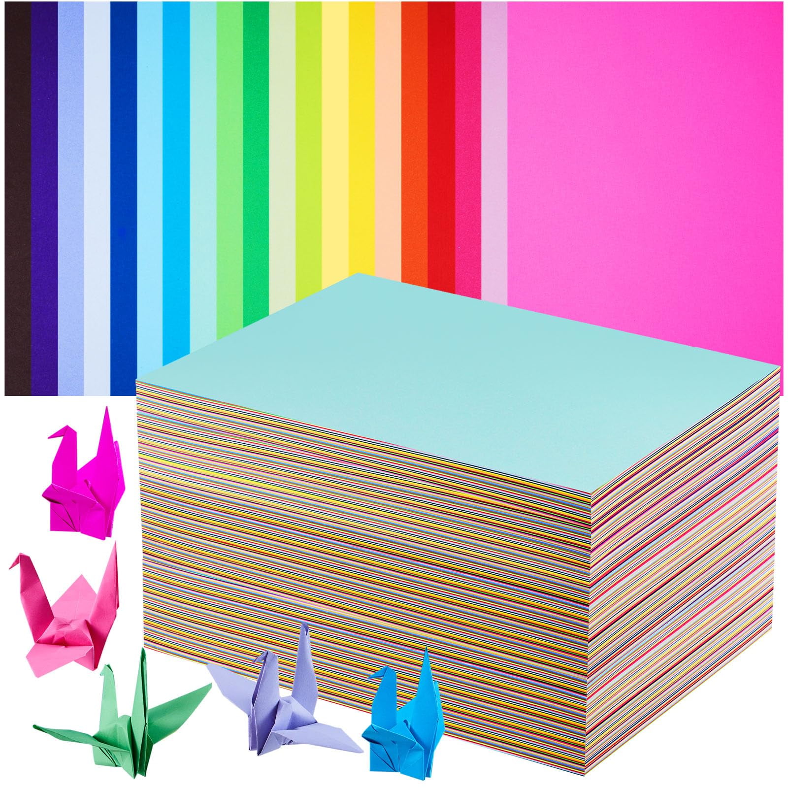 Henoyso 2000 Sheets Colored EC36 Construction Paper Bulk Classic Color ...