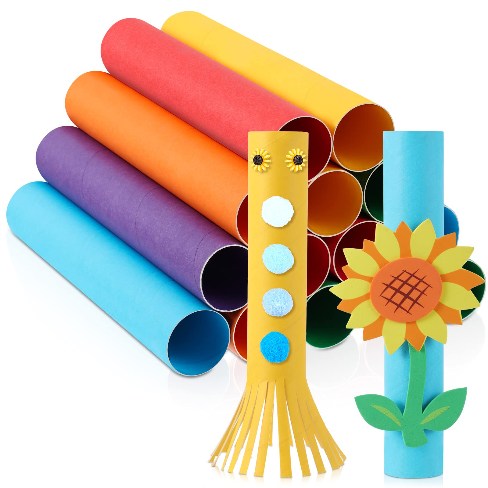 Henoyso 36 Pcs 10'' TSF6 x 1.77'' Cardboard Tubes for Crafts Spring Card Tubes Craft Rolls Empty ...