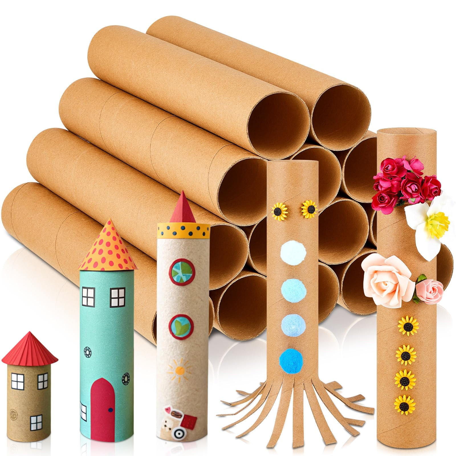 Henoyso 36 Pcs 10"x1.77" MMF7 Cardboard Tubes for Crafts Cardboard ...