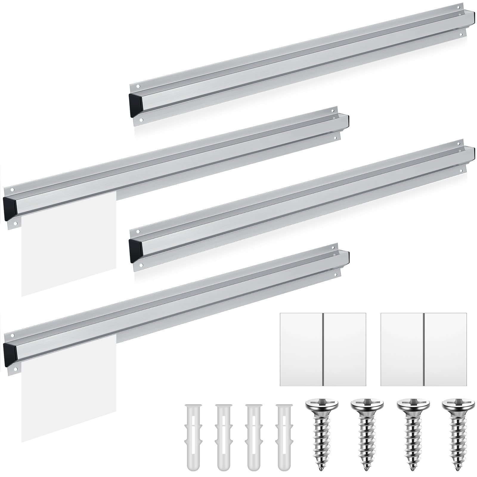 Henoyso 4 Pieces Restaurant Ticket Holder 24 Inch Order Receipt Rail ...