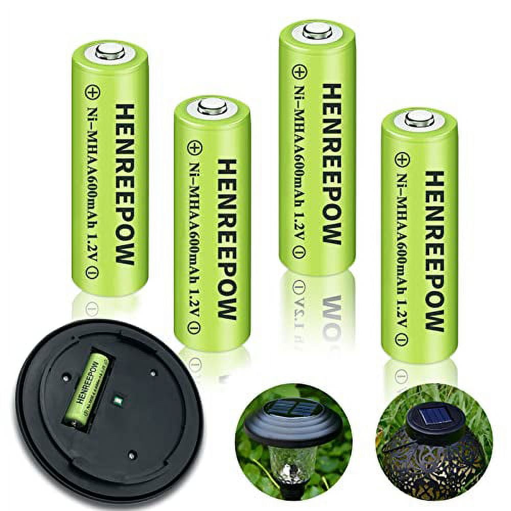 Henreepow Ni-MH AA Rechargeable Batteries, Double A High Capacity 1.2V ...