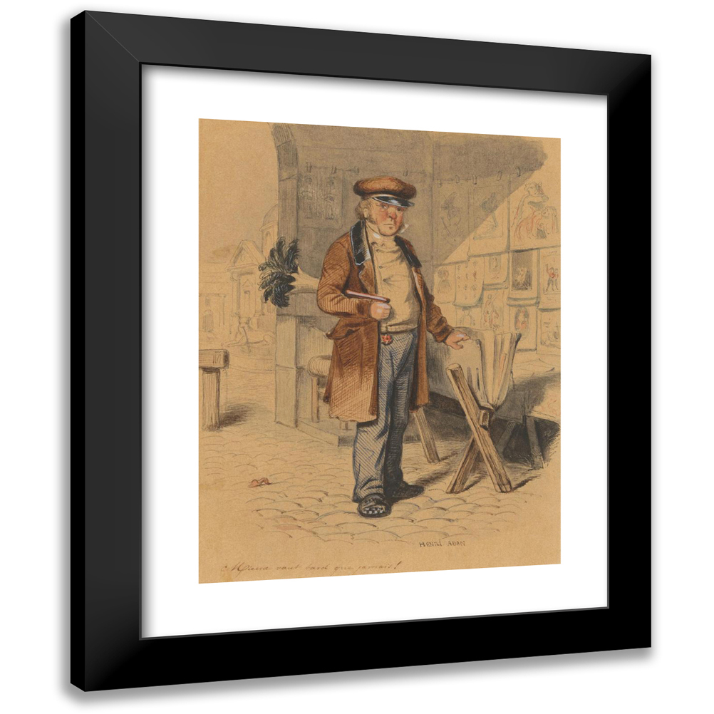 Henri Adan 12x14 Black Modern Framed Museum Art Print Titled ...