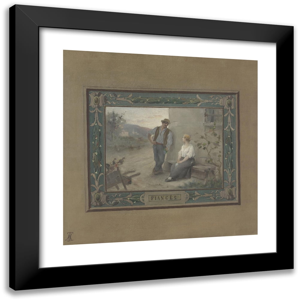 Henri Adrien Tanoux 12x12 Black Modern Framed Museum Art Print Titled ...