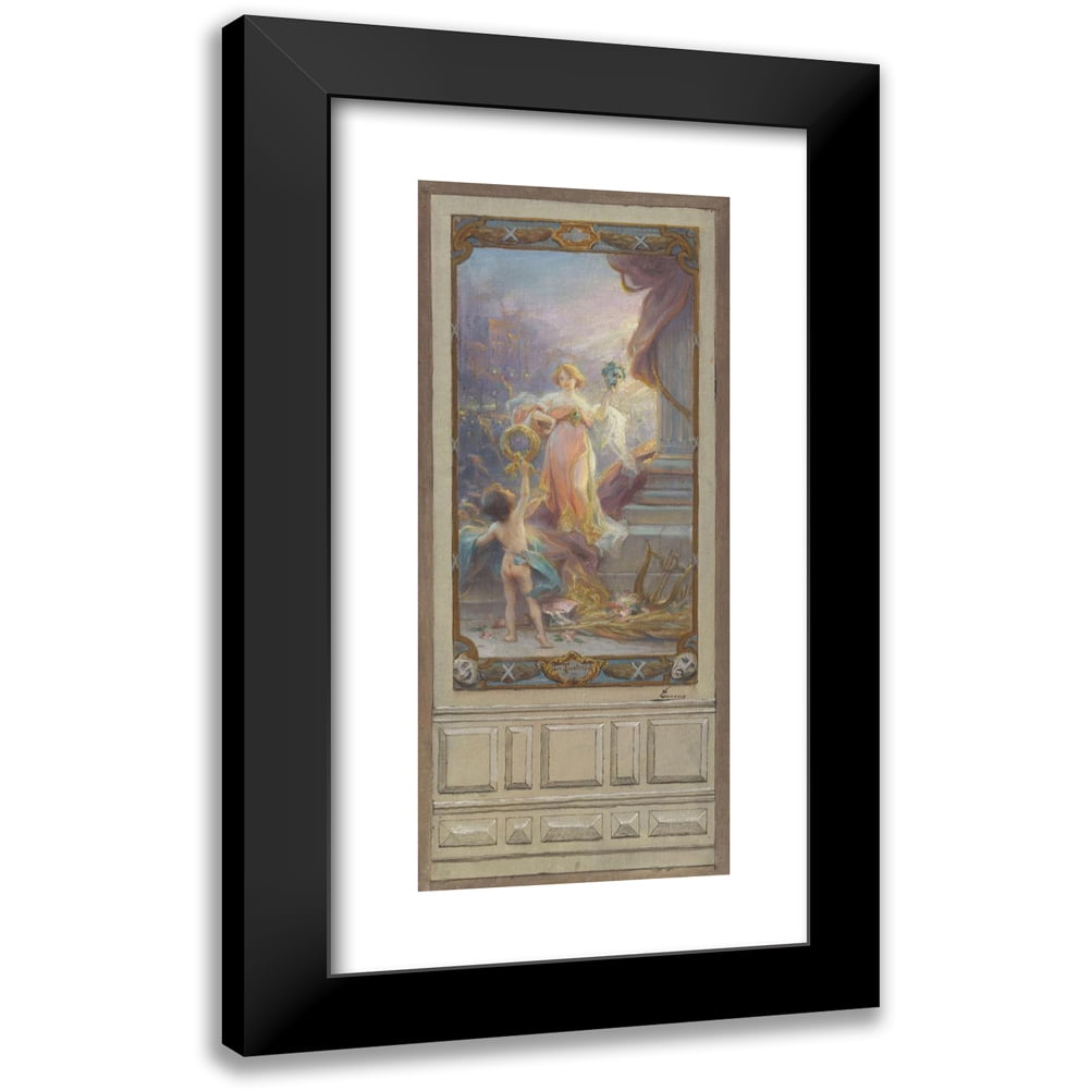 Henri Adrien Tanoux 12x24 Black Modern Framed Museum Art Print Titled ...