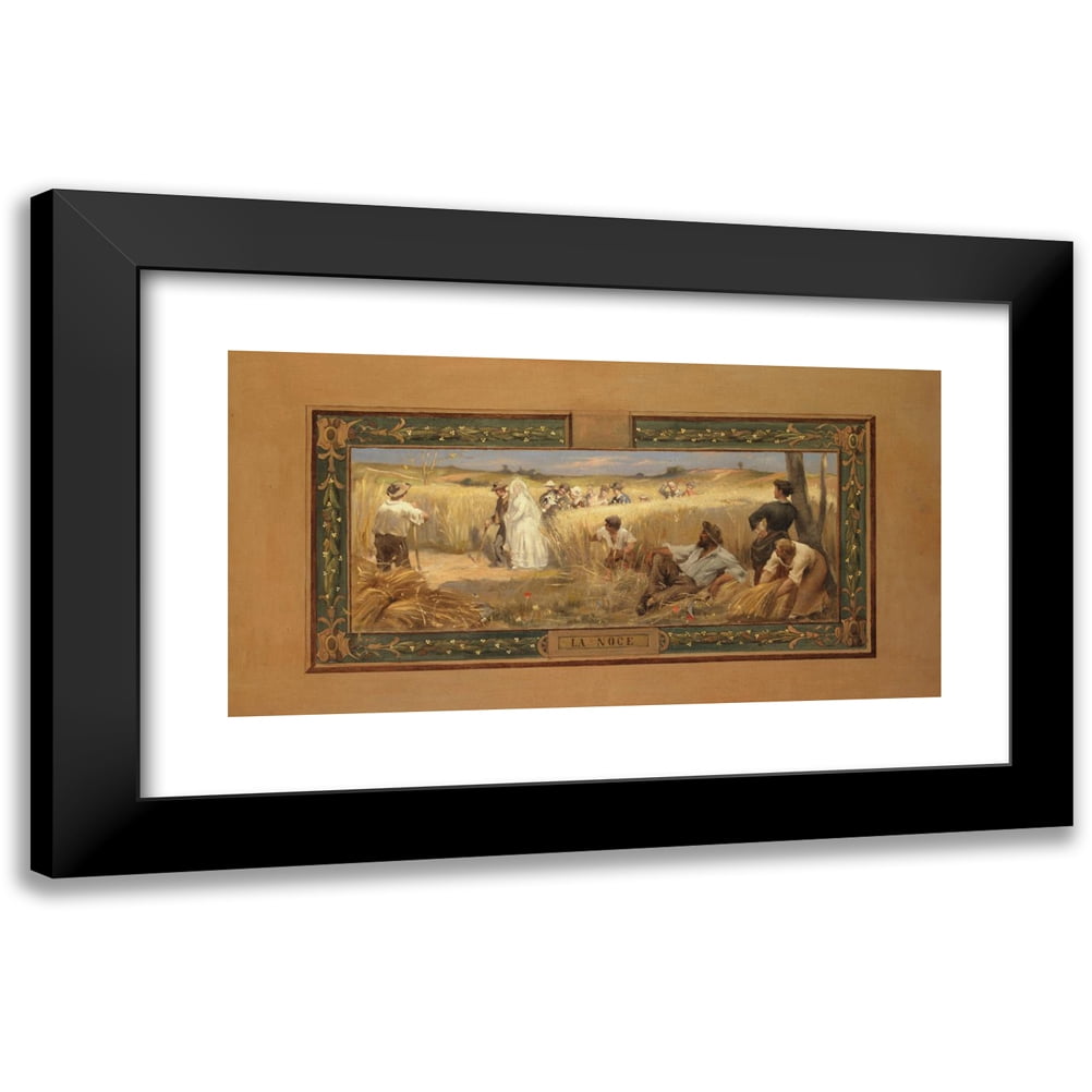 Henri Adrien Tanoux 24x14 Black Modern Framed Museum Art Print Titled ...