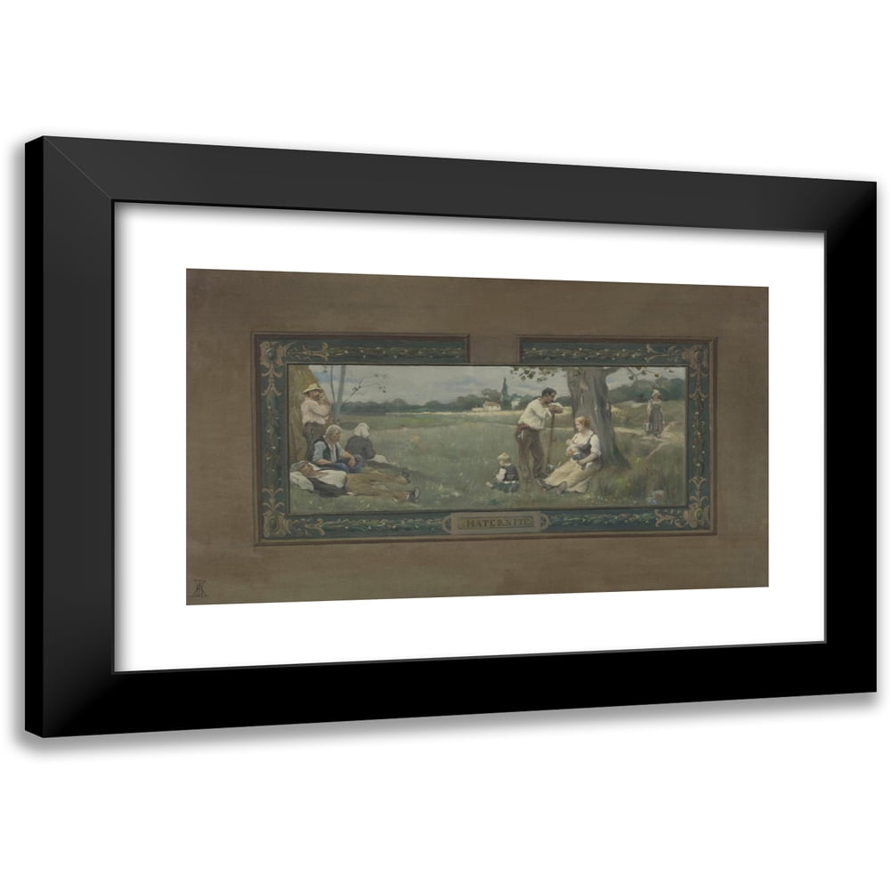 Henri Adrien Tanoux 24x15 Black Modern Framed Museum Art Print Titled ...