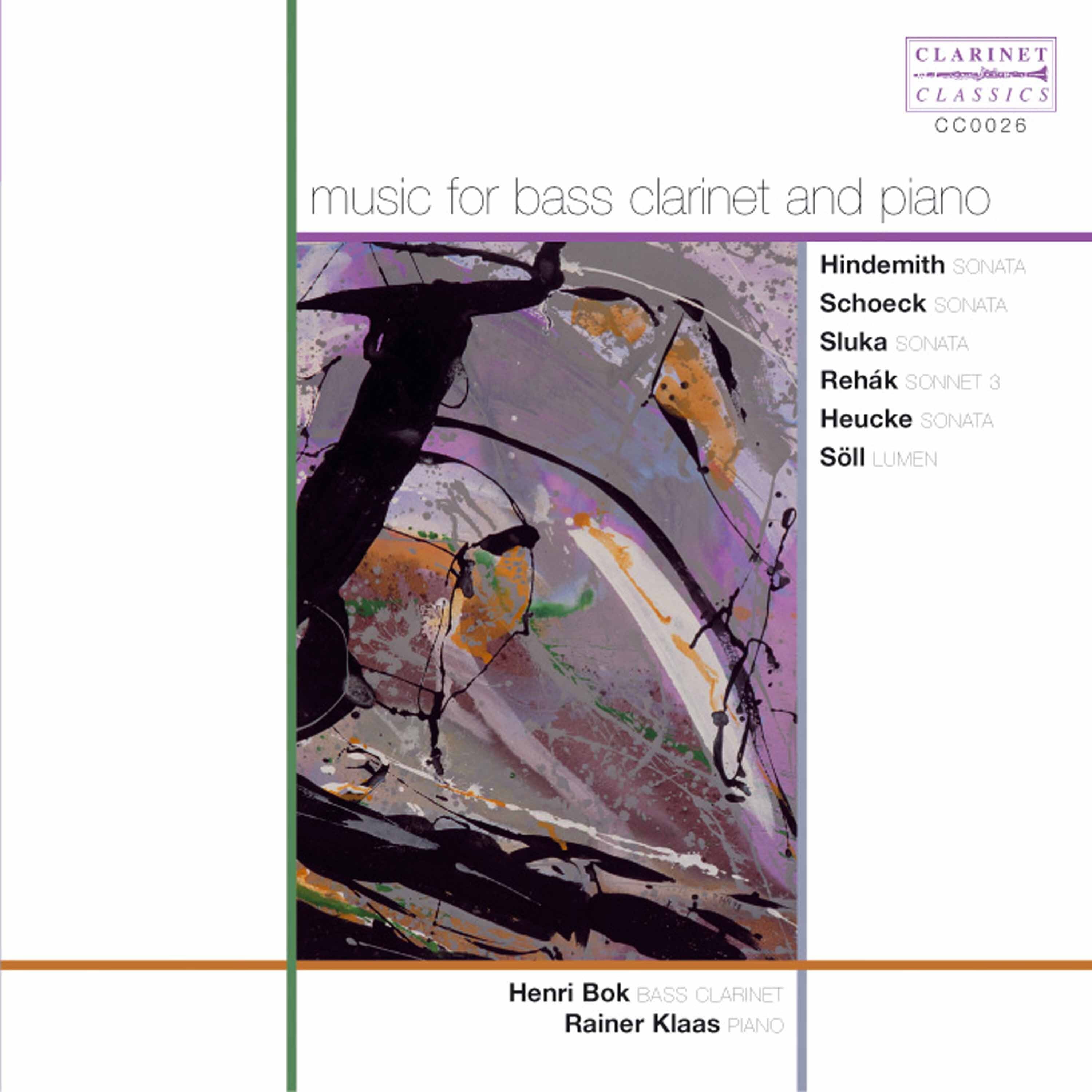 Henri Bok - Music for Bass Clarinet & Piano - Music & Performance - CD ...