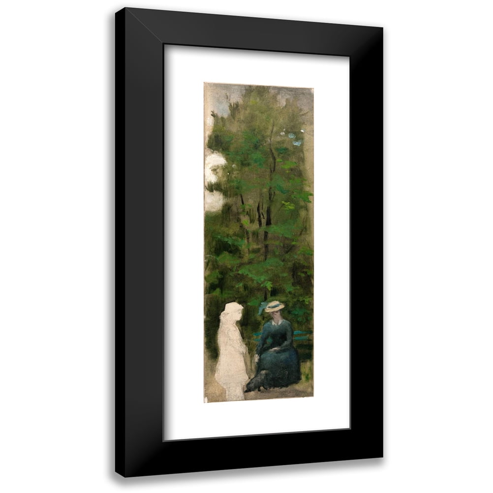 Henri Cros 10x24 Black Modern Framed Museum Art Print Titled - Two ...