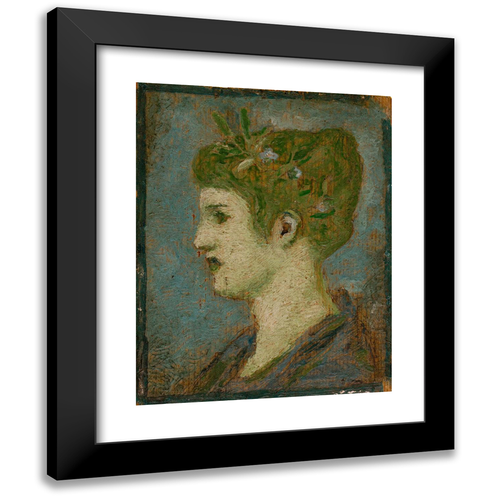 Henri Cros 20x24 Black Modern Framed Museum Art Print Titled - Female ...