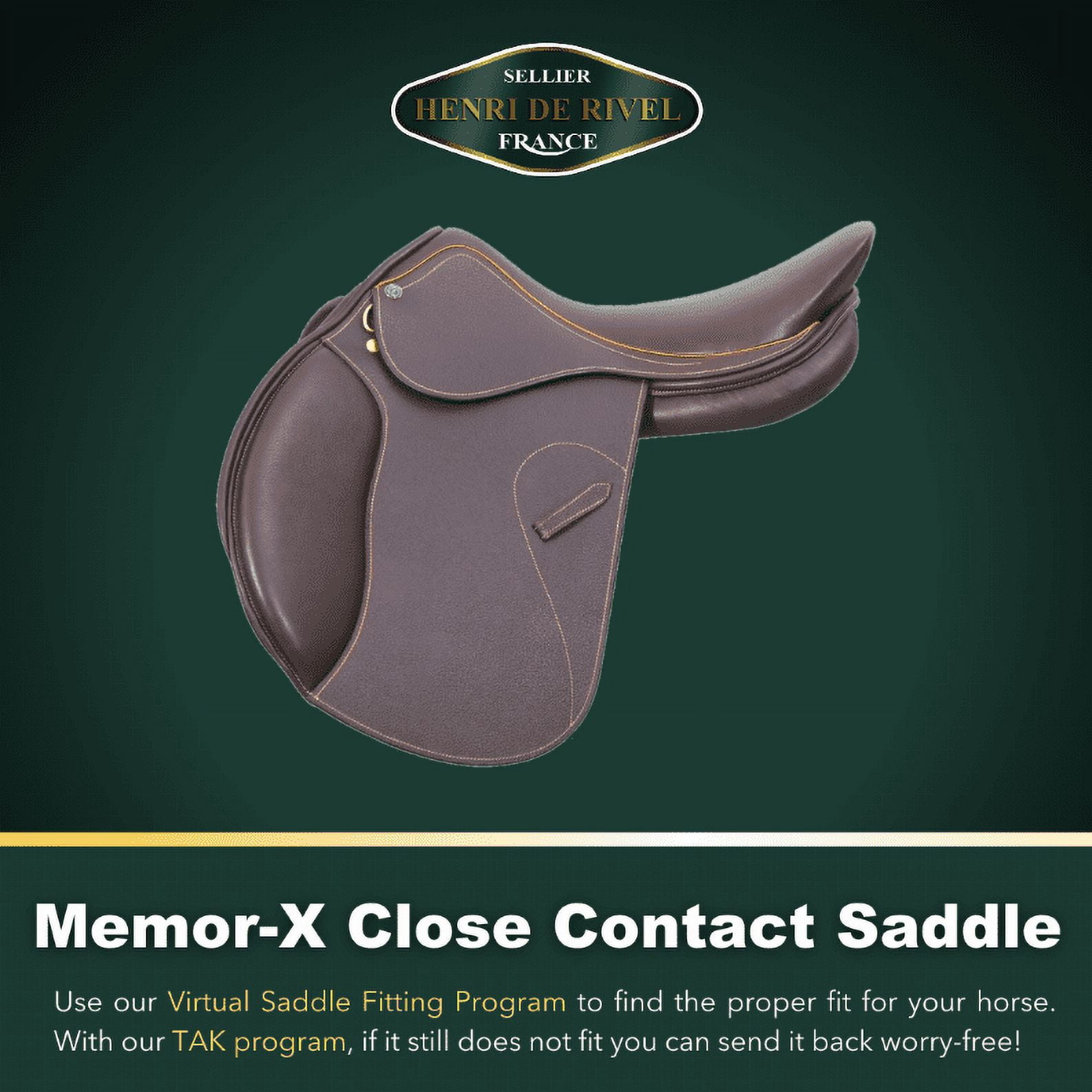 Henri De Rivel Regular Memor-X Close Contact Saddle - Walmart.com