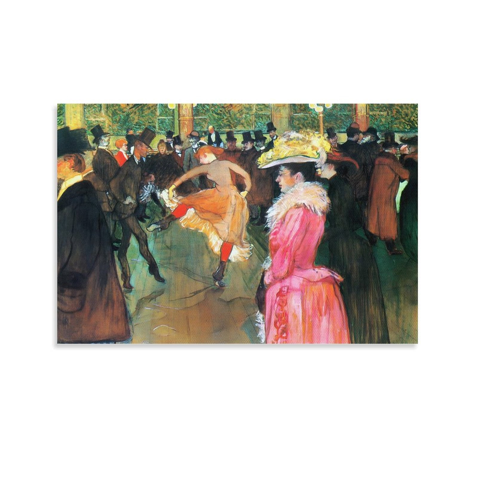 Henri De Toulouse-Lautrec Ball In The Moulin Rouge Poster Picture Print ...