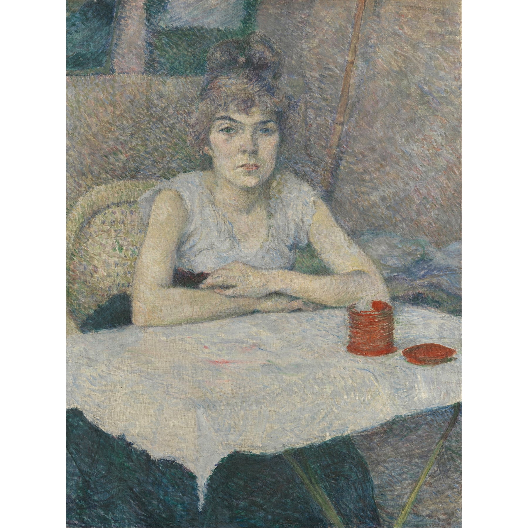 Henri De Toulouse Lautrec Young Woman At A Table Extra Large Art Print ...