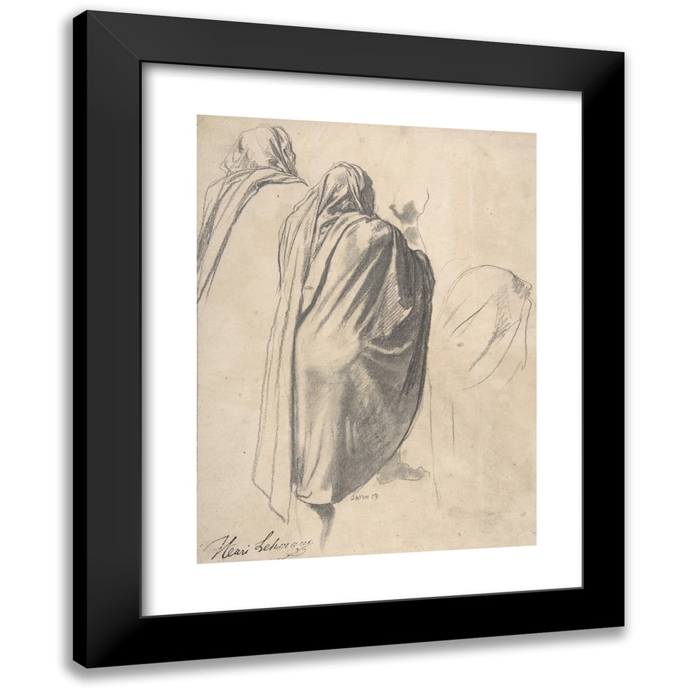 Henri Lehmann 11x14 Black Modern Framed Museum Art Print Titled - Back ...