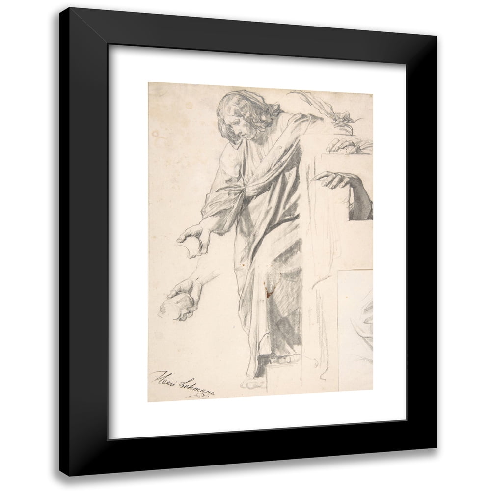 Henri Lehmann 11x14 Black Modern Framed Museum Art Print Titled ...