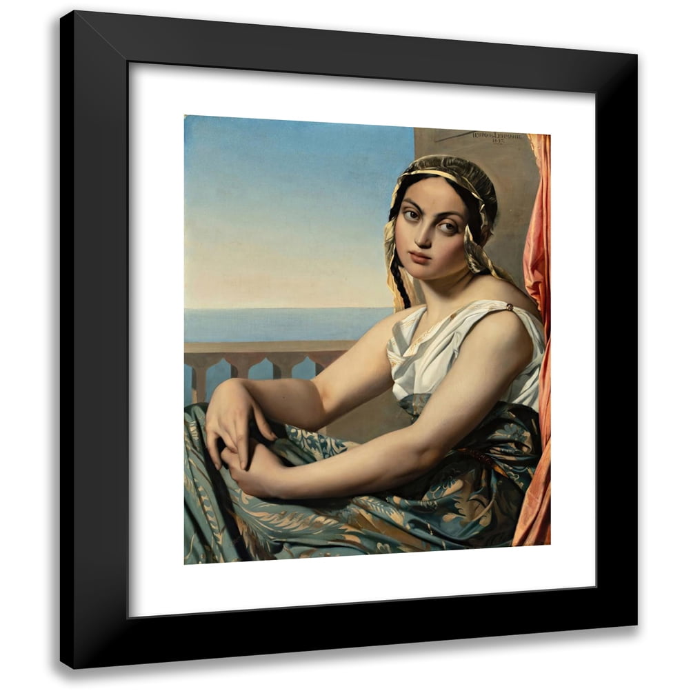 Henri Lehmann 12x14 Black Modern Framed Museum Art Print Titled - Young ...