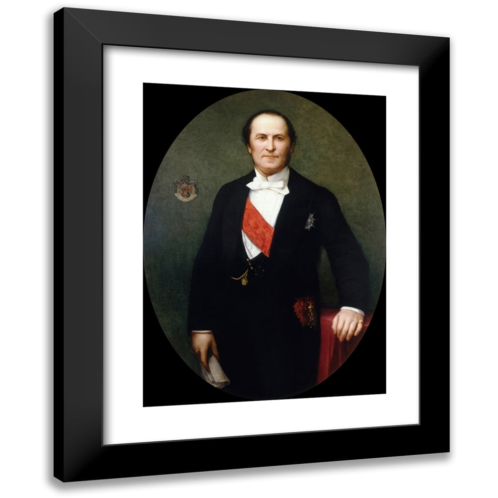 Henri Lehmann 19x24 Black Modern Framed Museum Art Print Titled - Portrait of Baron Haussmann ...