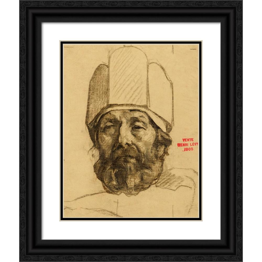 Henri Leopold Lévy 12x14 Black Ornate Wood Framed Double Matted Museum ...