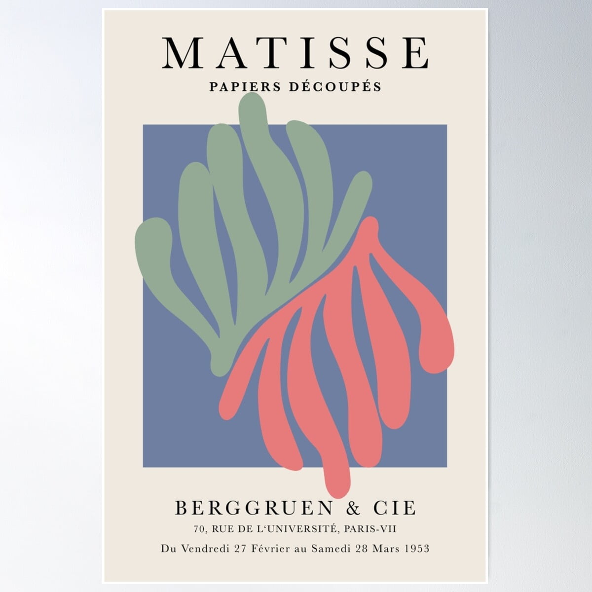 Henri Matisse 2 Flower, Papier Decoupes Art Pastel Color, Matisse ...