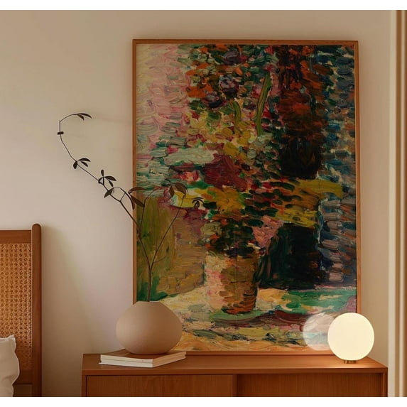 Henri Matisse Abstract Floral Print: Vintage Botanical Wall Art #2966, Stretched Canvas Size ...