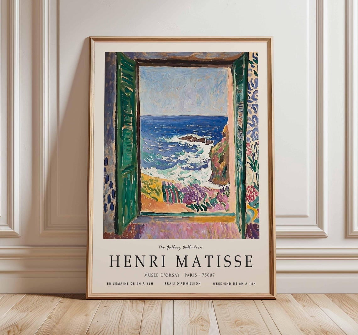 Henri Matisse Abstract Poster, Matisse Decor, Floral Wall Art, Boho ...