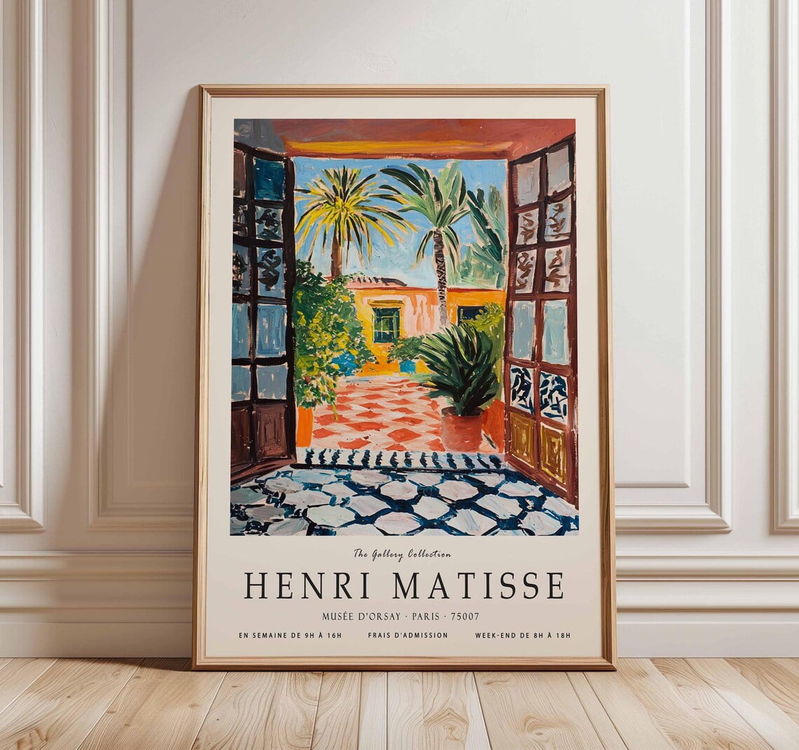 Henri Matisse Abstract Poster, Matisse Decor, Floral Wall Art, Boho ...